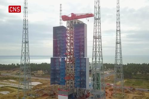 China's first commercial spacecraft launch site completes first launch pad